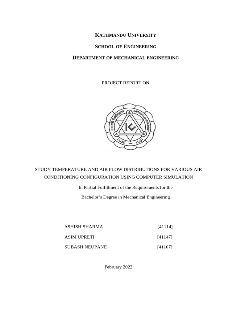 Final Project Report - Submission Draft | PDF | Fluid Dynamics | Heat Transfer