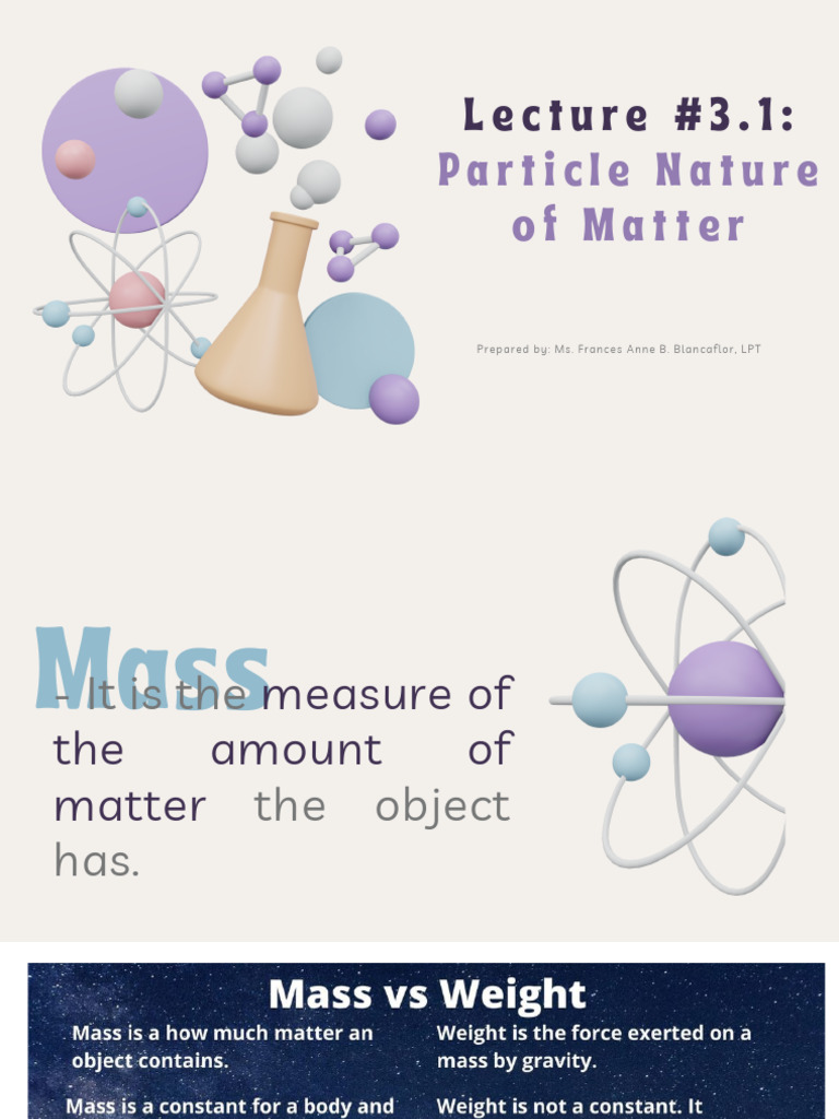 3RD LECTURE 1 PARTICLE NATURE OF MATTER - PPTX - 20241211 - 192122 ...
