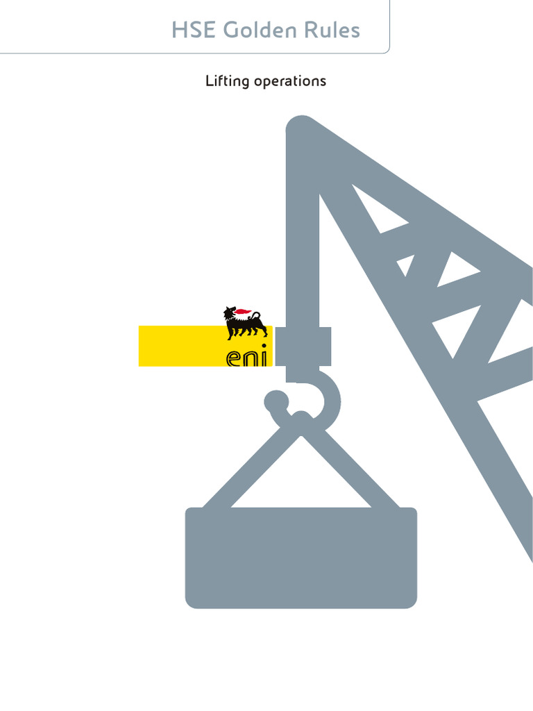 HSE Golden Rules: Safe Lifting Operations | PDF | Risk | Personal Protective Equipment