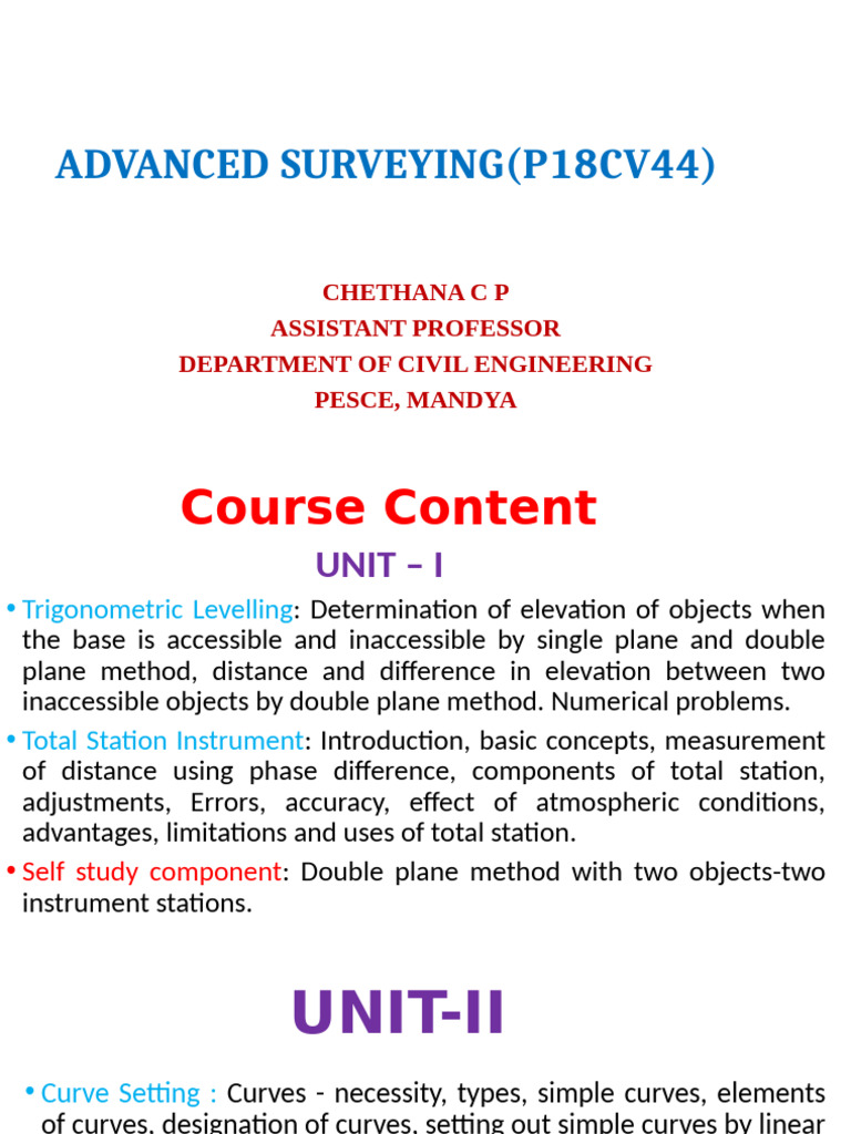 UNIT - 3 Trigonometric Levelling | PDF | Surveying | Metrology