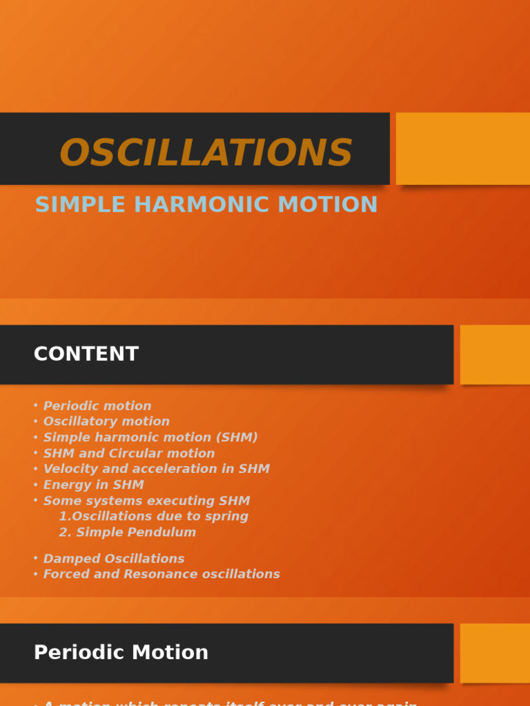 14. Oscillations 1 | PDF | Oscillation | Damping