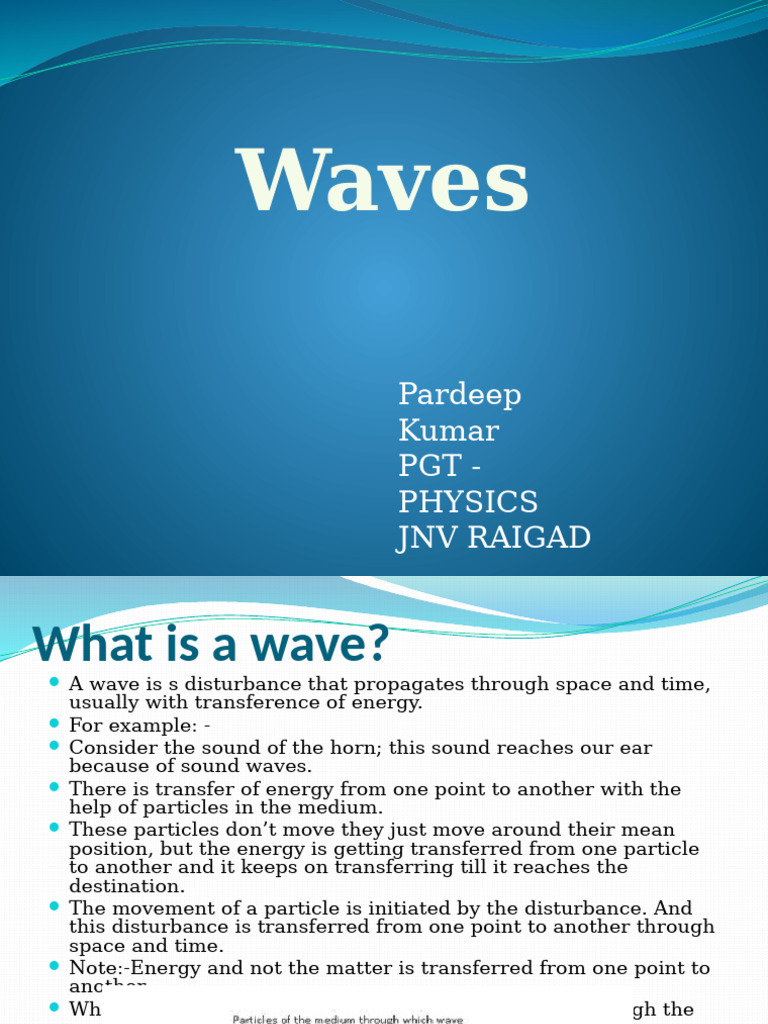 15. Waves revision | PDF | Waves | Physics