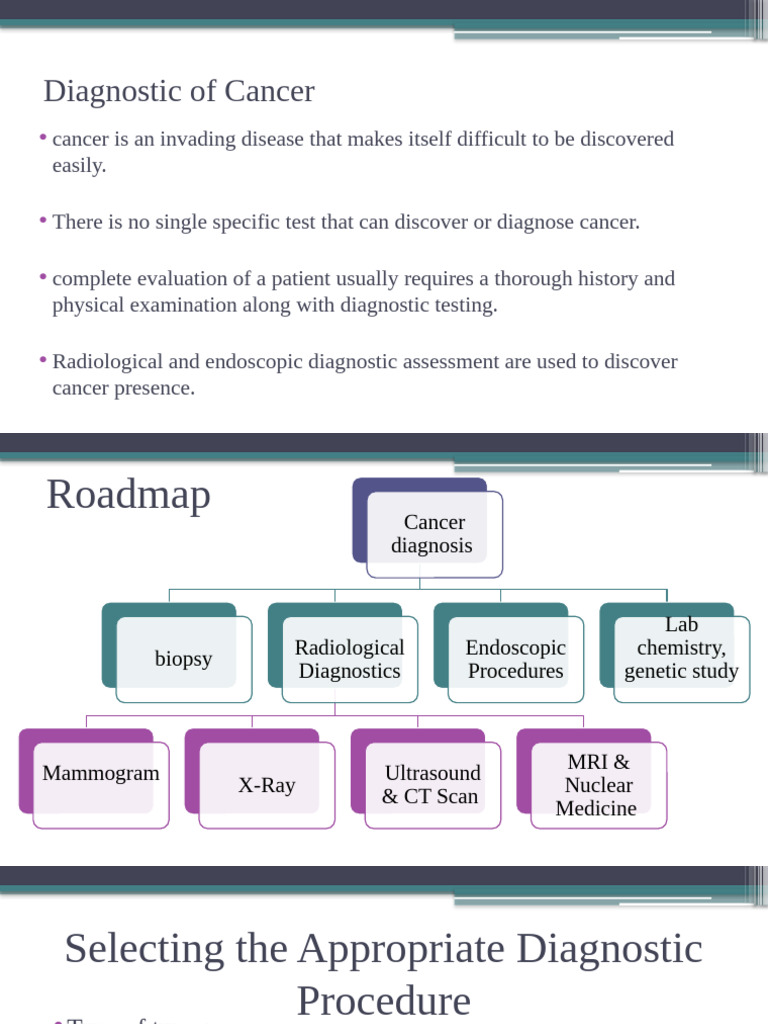 Cancer Diagnosis and Imaging Techniques | PDF | Biopsy | Mammography