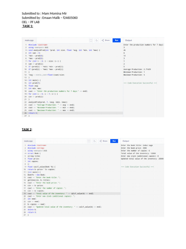 Oel | PDF | C++ | Computer Programming