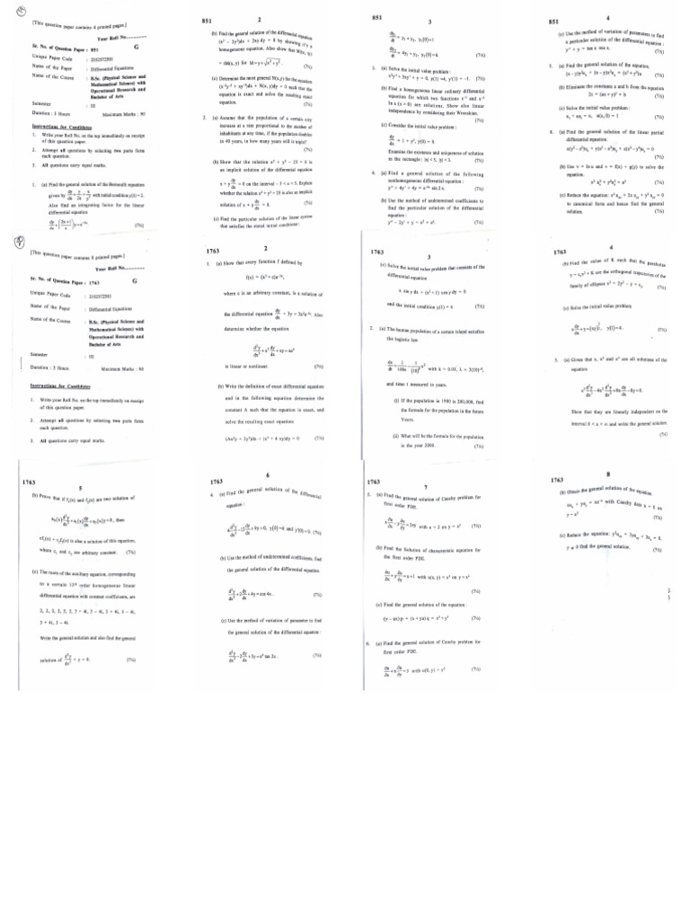 Differential Equation | PDF