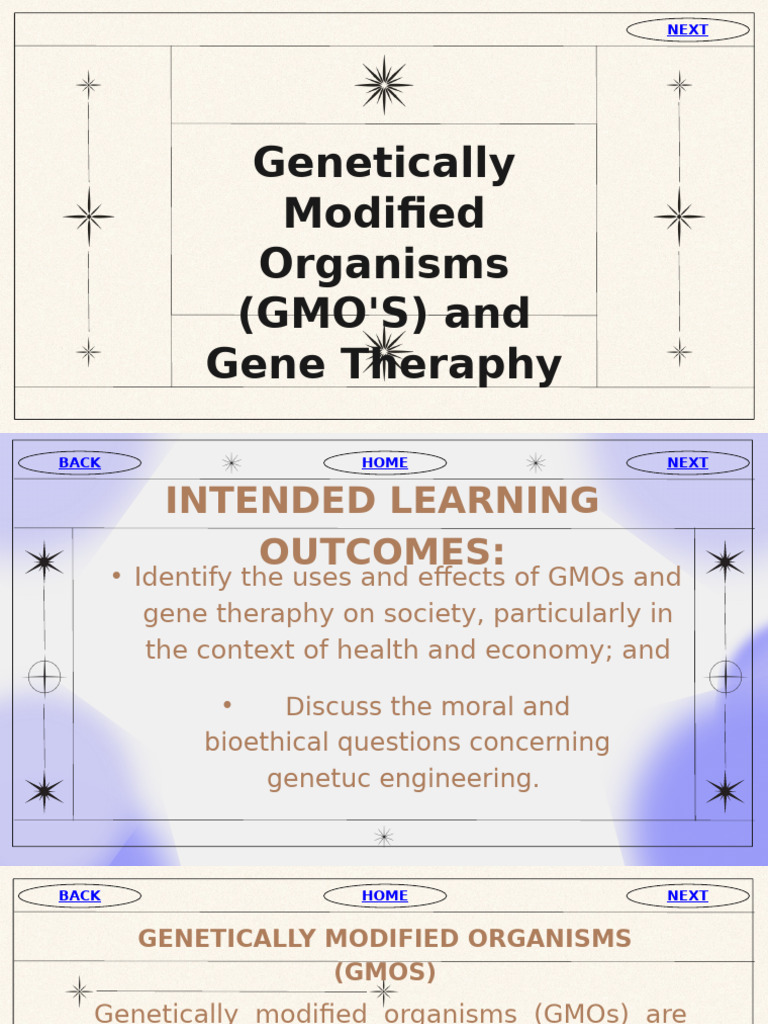 GMOs and Gene Therapy: Impacts and Ethics | PDF