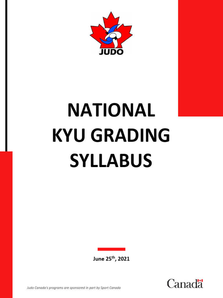 Judo National Kyu Grading Syllabus EN 2021 06 25 | PDF | Judo
