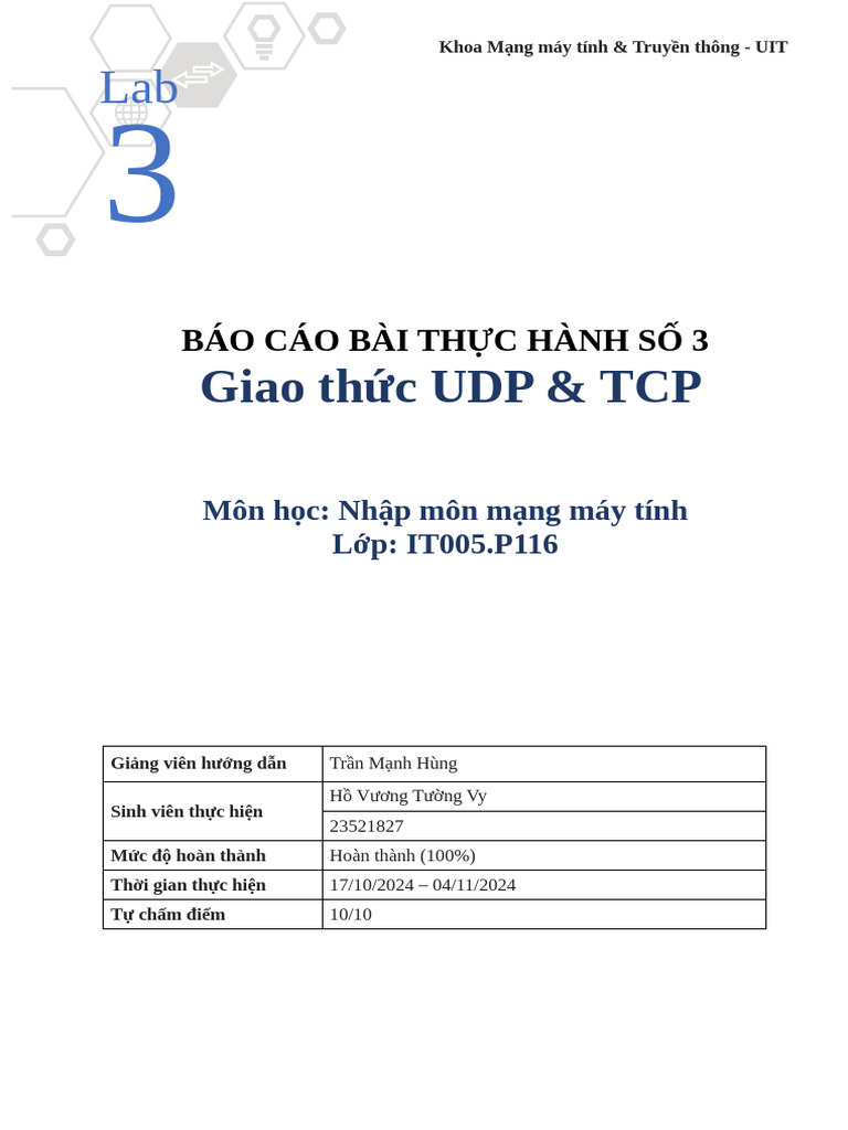 HoVuongTuongVy Lab3 | PDF