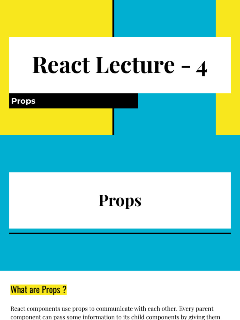 React Lecture - 4 | PDF
