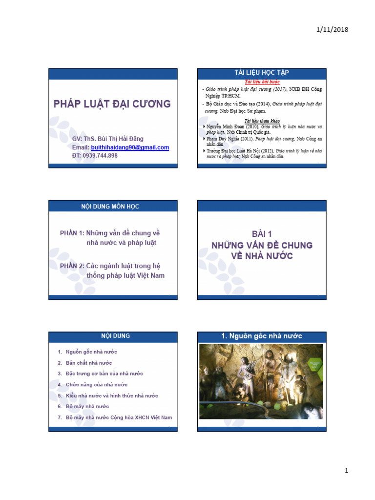 1.2 - Bai 1. Nhung Van de Chung Ve Nha Nuoc | PDF