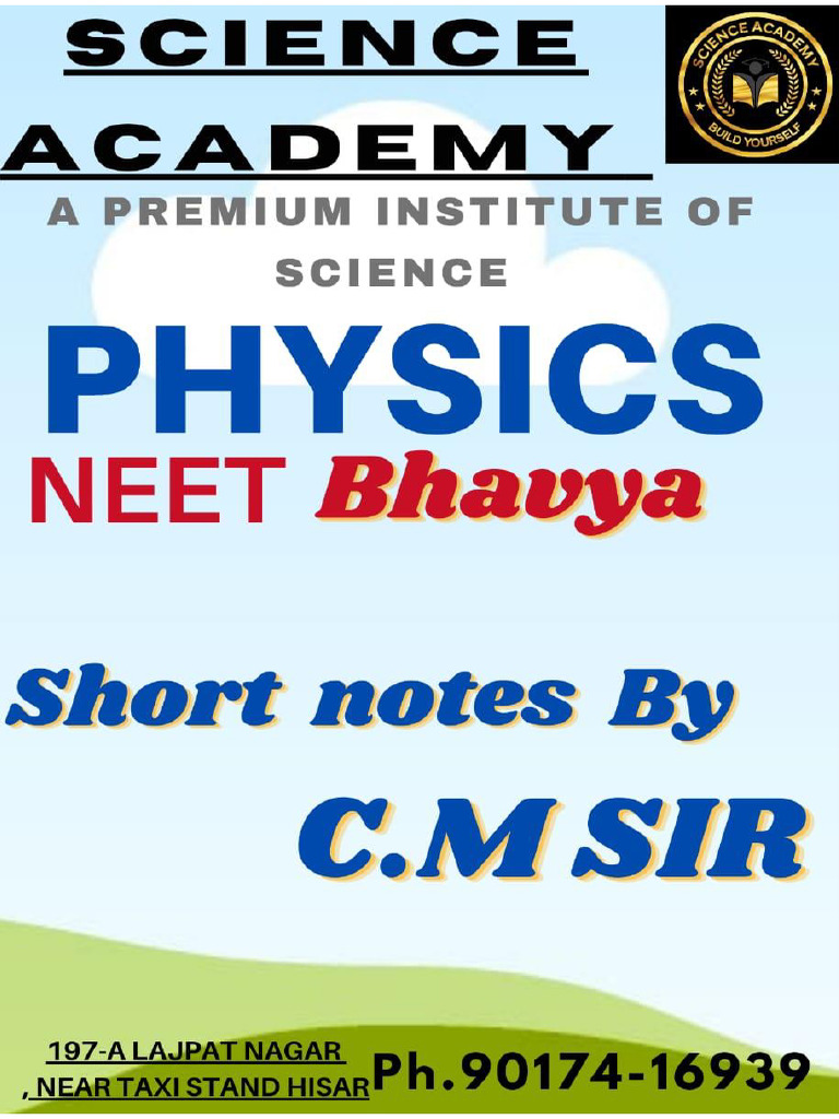 NEET Physics Notes by Vinay Yadav | PDF