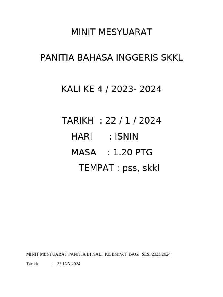 Minit Mesy 2023 ( 4th ) | PDF