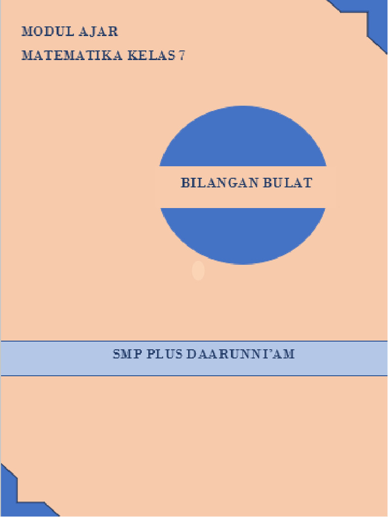 Modul Ajar Bilangan Bulat (3) | PDF