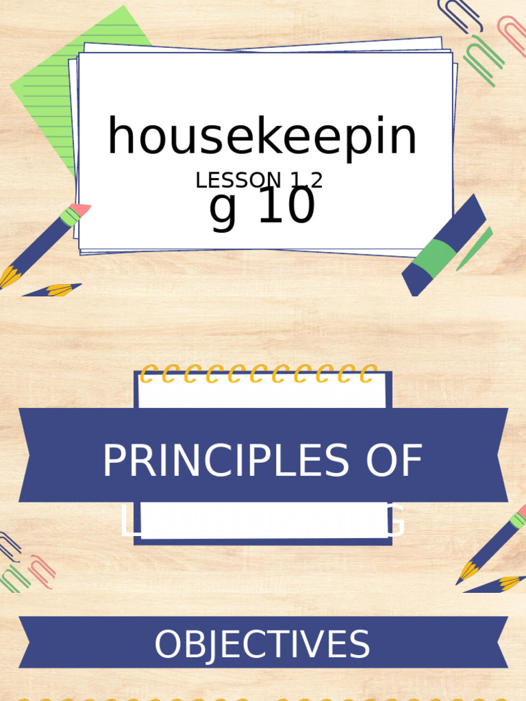 q4 Housekeeping Lesson1.2 Copy | PDF | Laundry | Linens
