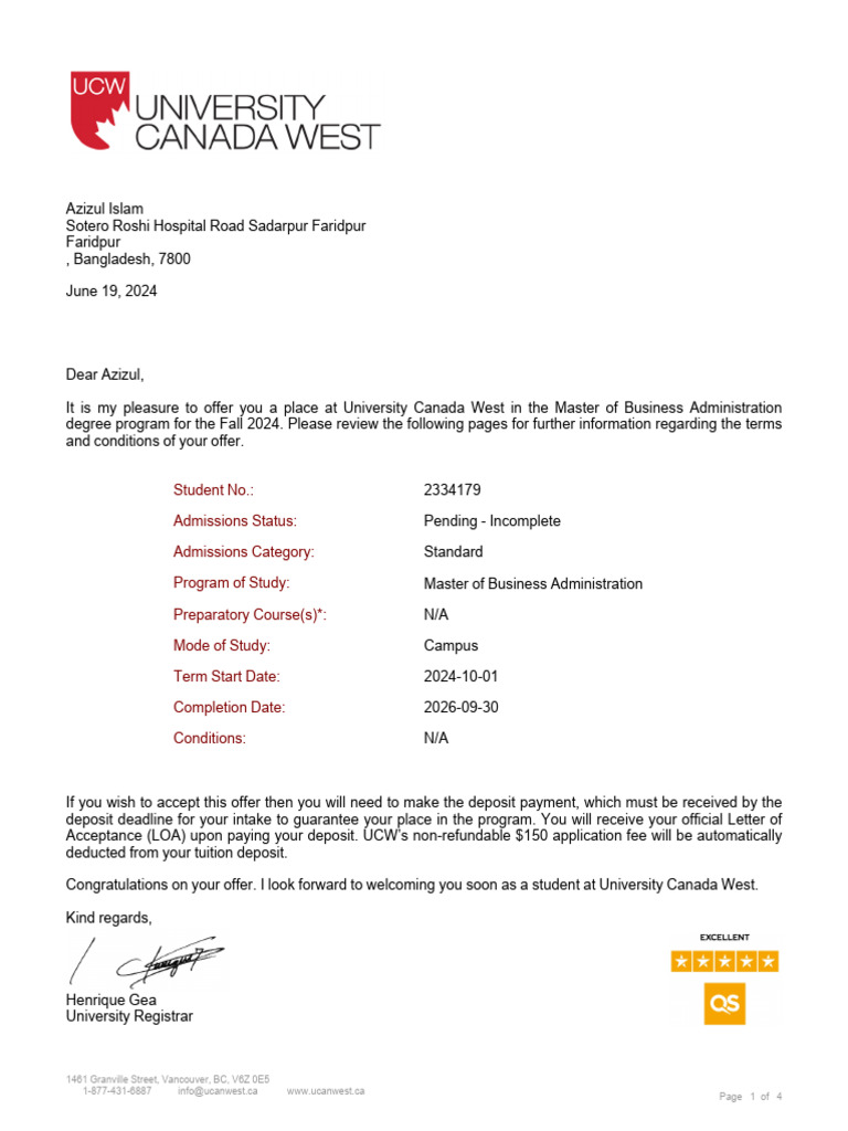 Admissions Offer Letter | PDF | Payments | Debit Card