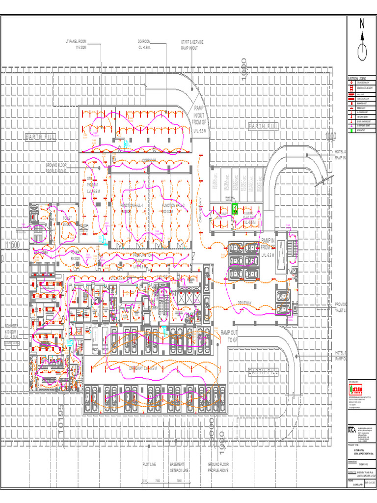 Basemenmt Floor Plan Lighting Layout - 23-379-El-Lp-B1 | PDF