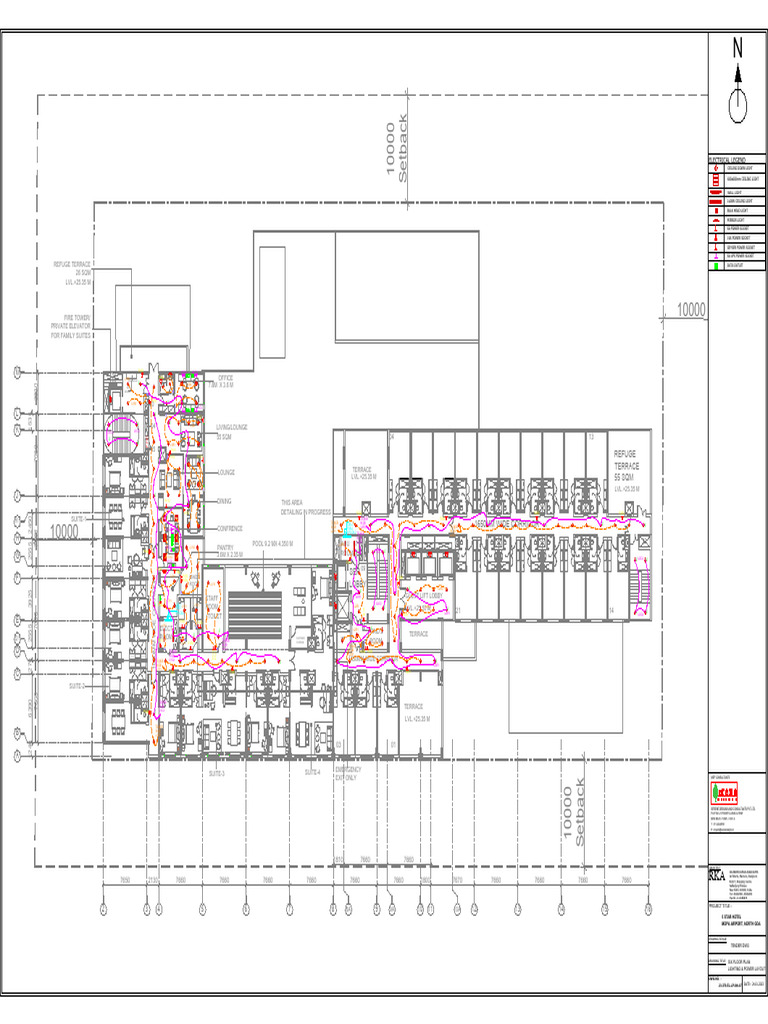 5-Star Hotel Lighting & Power Layout | PDF