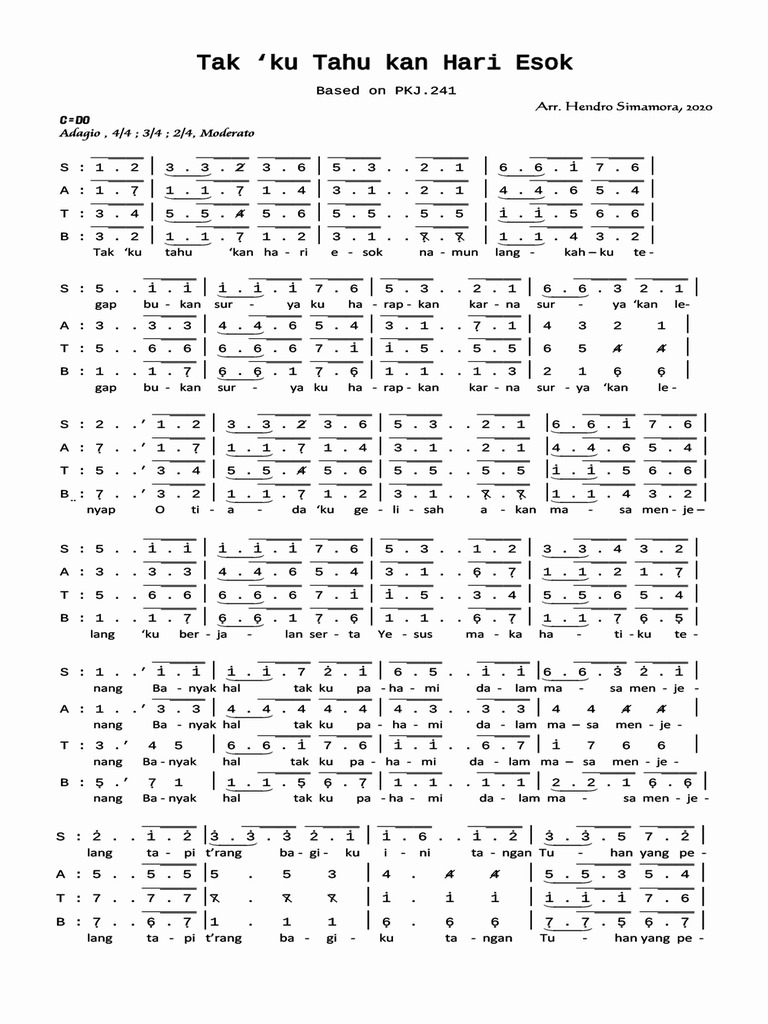 Tak Ku Tahu Kan Hari Esok | PDF