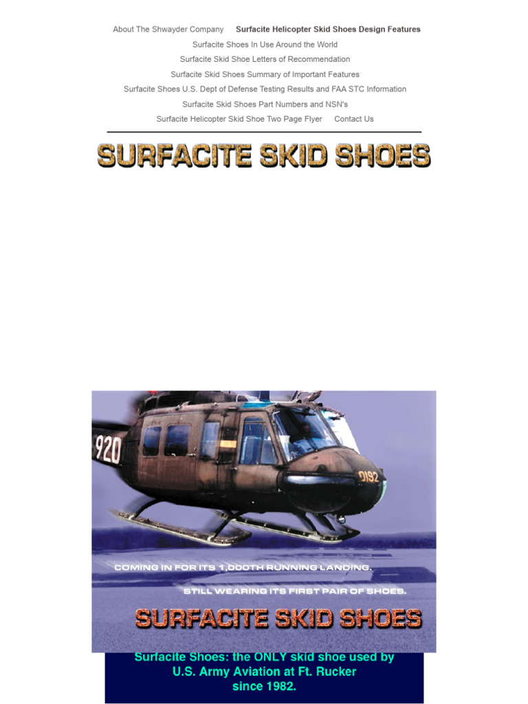 Absolutely The World's Toughest Skid Shoe Ultra-Long Wearing. Full ...