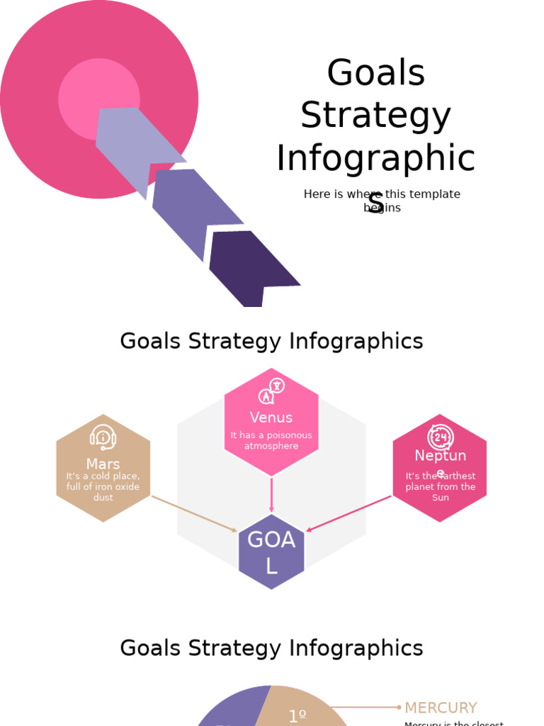 Goals Strategy Infographics by Slidego | PDF | Planets | Solar System