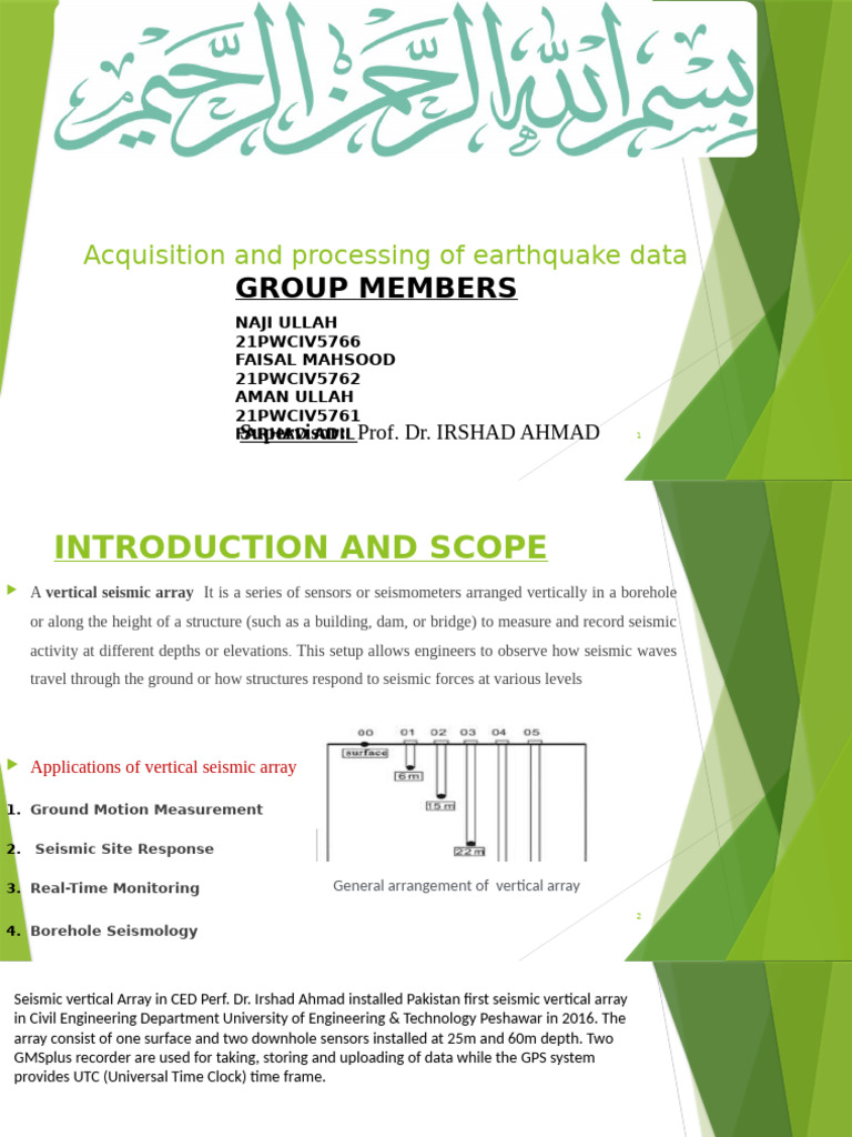 Proposal Presentation by Naji Ullah 2024 | PDF | Seismology | Geology