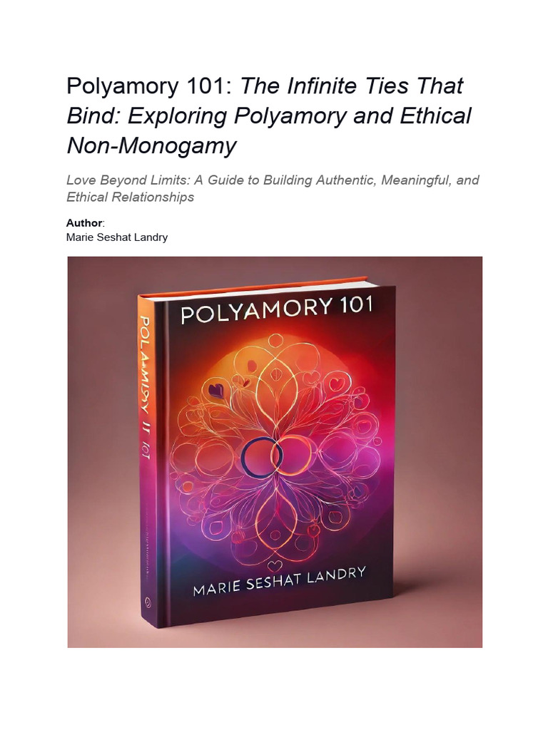 Polyamory 101 - The Infinite Ties That Bind - Exploring Polyamory and Ethical Non-Monogamy | PDF ...