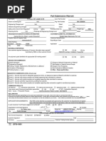 PSW Part Submission Warrant | PDF