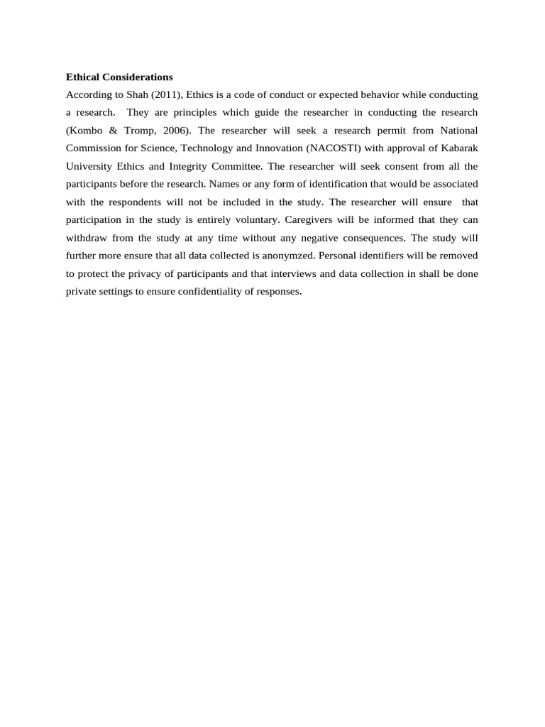 Ethical Considerations | PDF