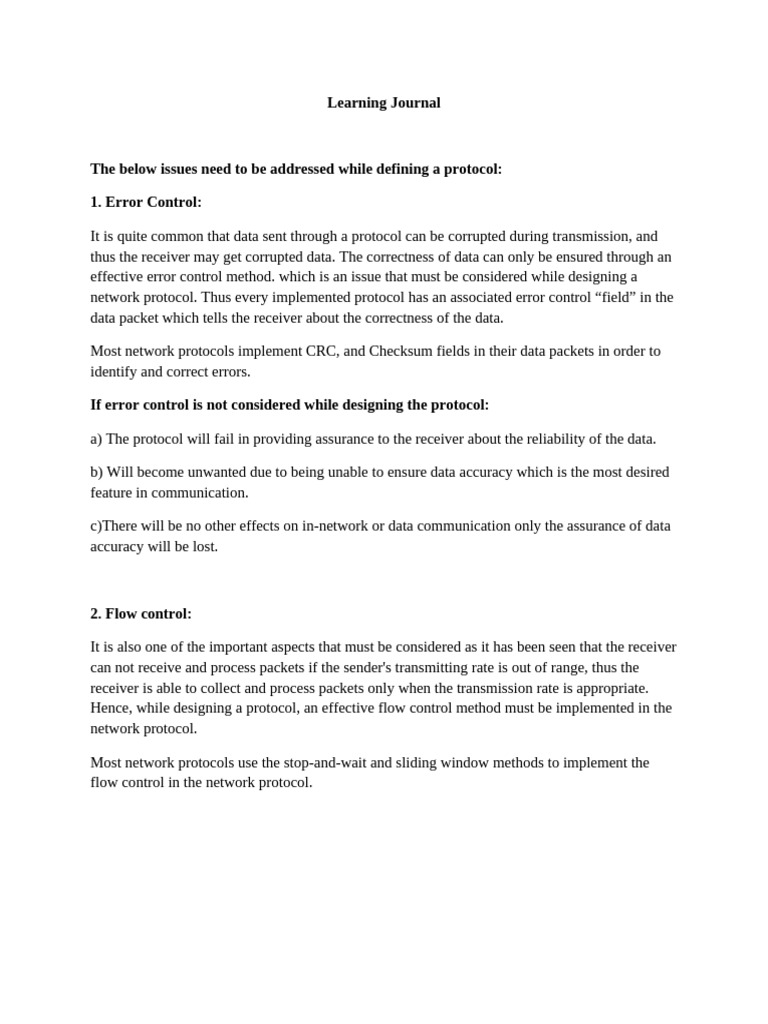 Learning Journal | PDF