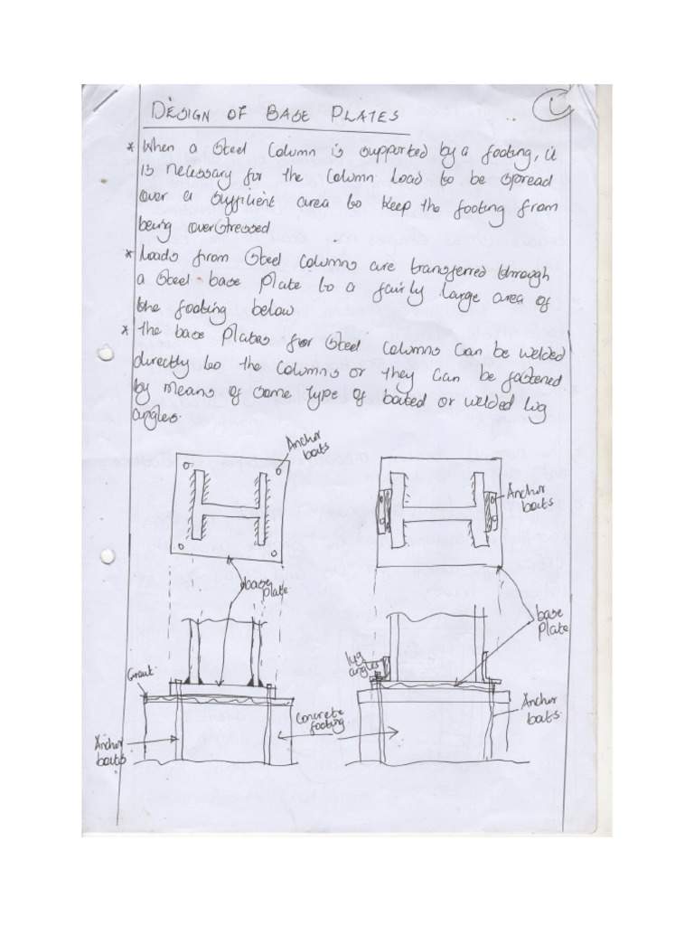 DESIGN OF BASE PLATES | PDF