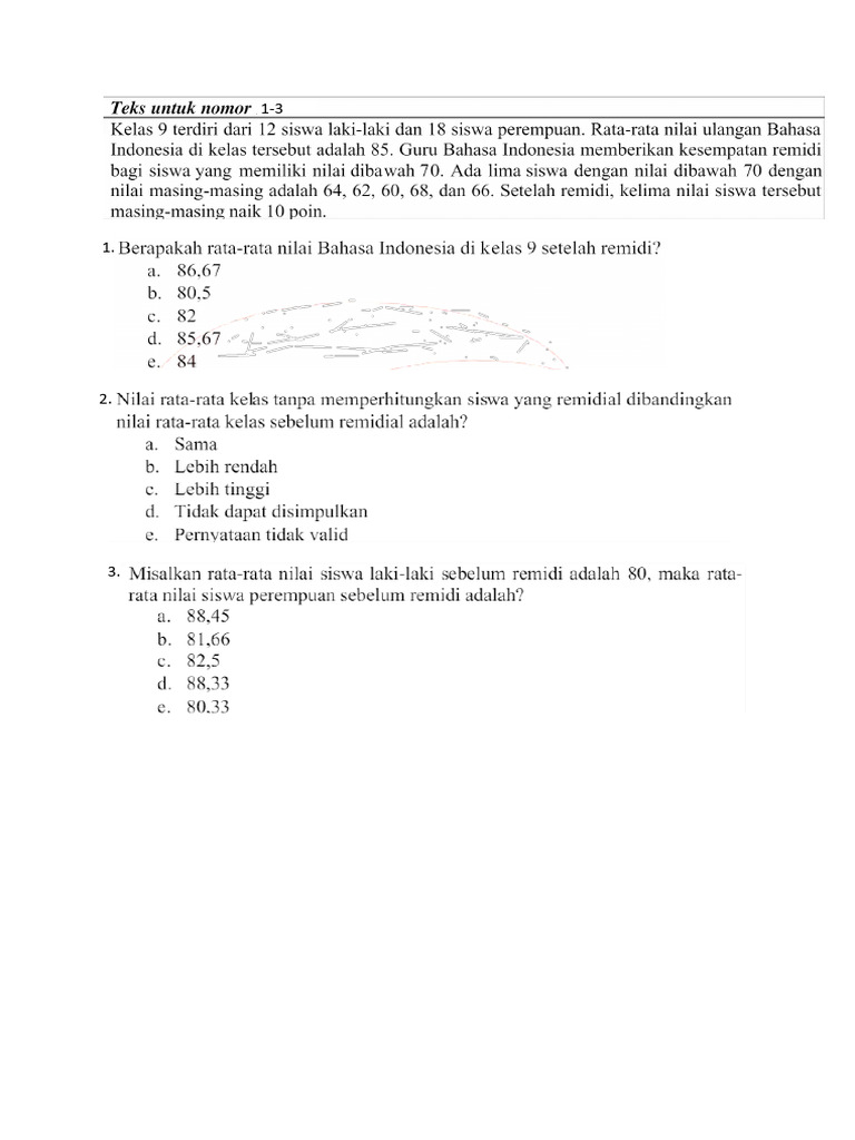 Latihan Statistika Sma | PDF