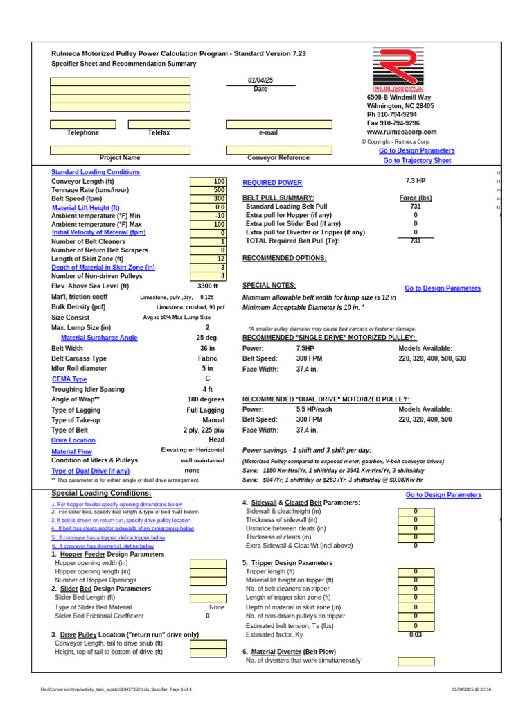 Design (Imperial) 7.23 | PDF | Belt (Mechanical)