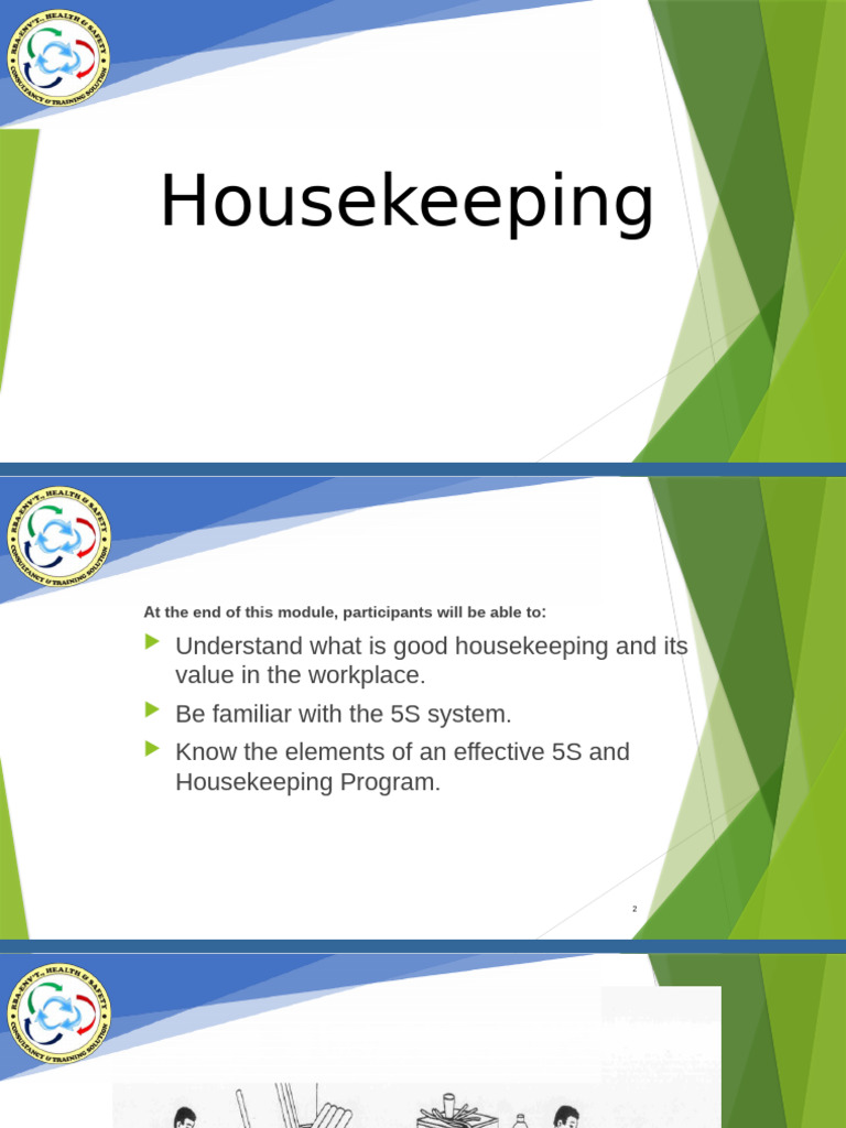 Housekeeping | PDF | Housekeeping
