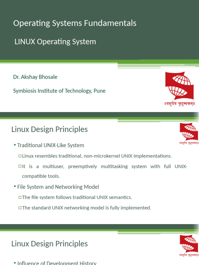 Unit 6. Linux Operating System | PDF | Scheduling (Computing) | File System Unit 6. Linux Operating System | PDF | Scheduling (Computing) | File System