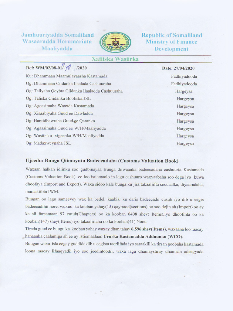 2020 Customs Valuation Book A4 | PDF | Confectionery | Oil