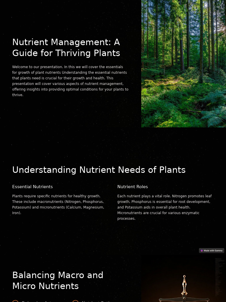 Essential Nutrient Management for Plants | PDF | Plant Nutrition ...