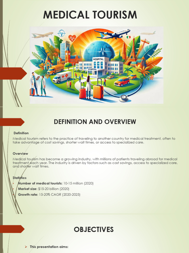 MEDICAL TOURISM ppt (1) | PDF | Health Care | Hospital