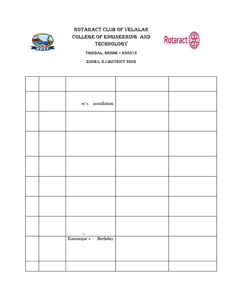 List of Events 2019-2020 | PDF