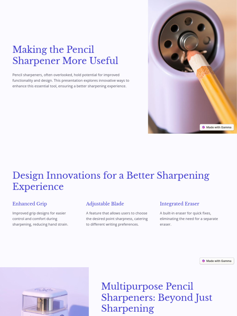 Making The Pencil Sharpener More Useful | PDF