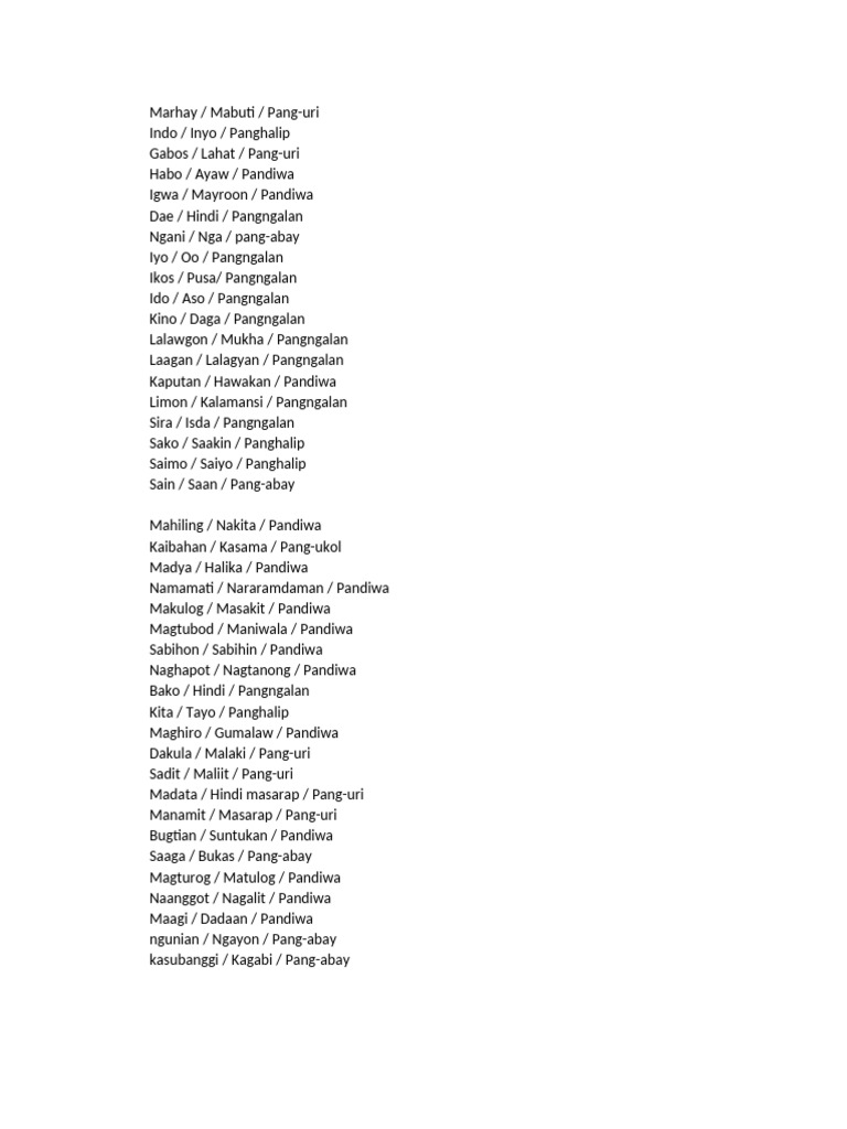 Bicol Dictionary | PDF