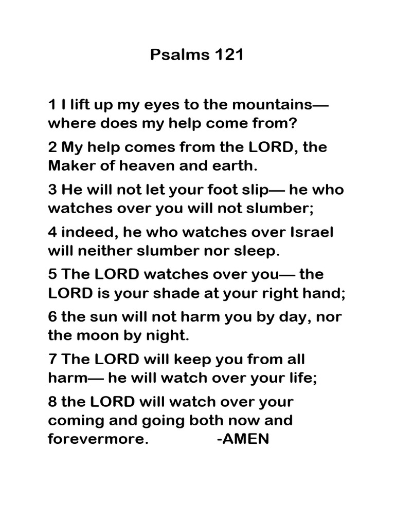 Psalms 121 | PDF