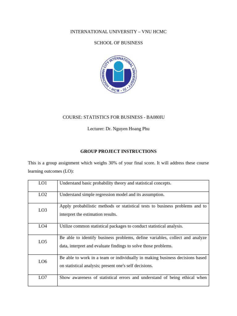 GROUP PROJECT - STAT-new (Updated) | PDF | Statistics | Survey Methodology