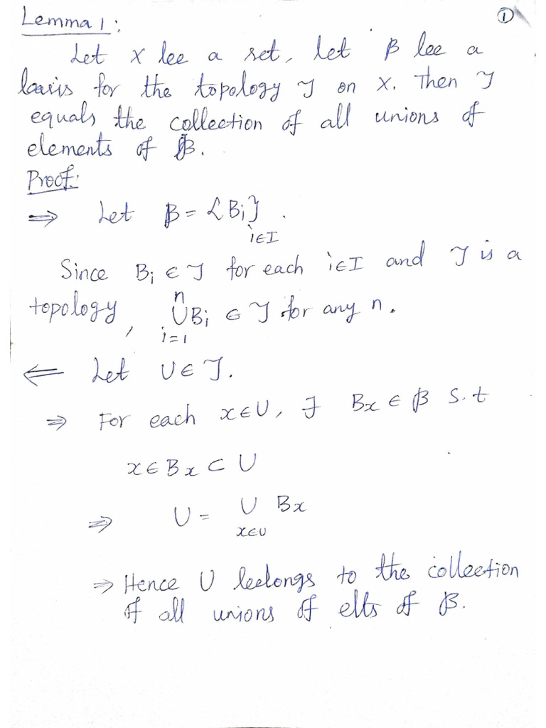 Topology notes | PDF