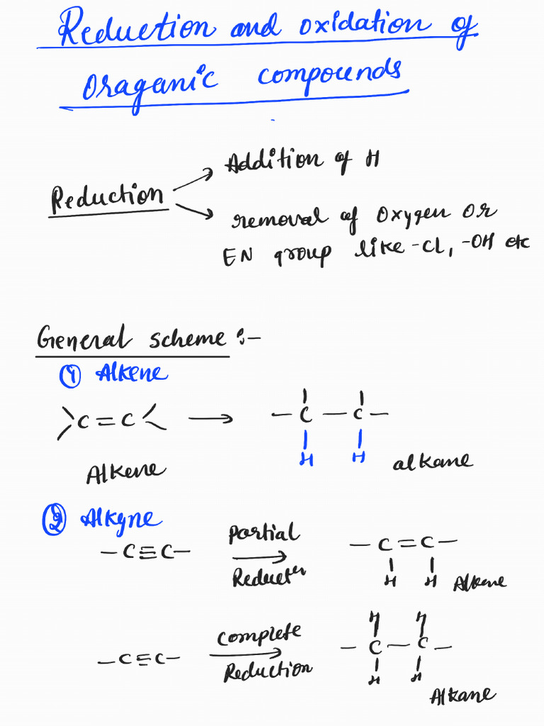 Oxidation and Reduction of Organic Compound - 241026 - 171214 | PDF