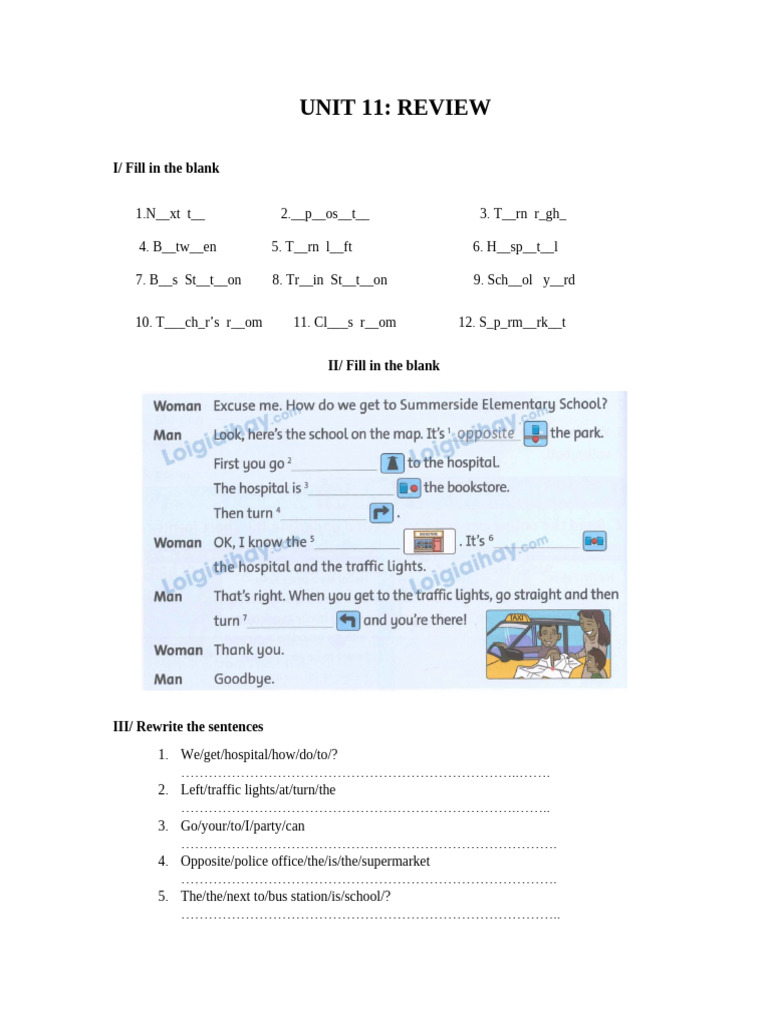 TIẾNG ANH 4 UNIT 11 | PDF
