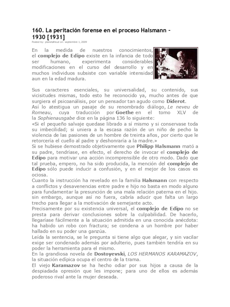 La peritación forense en el proceso Halsmann – 1930 [1931] | PDF ...