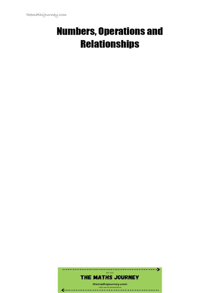 Comparing and Ordering Whole Numbers (1) | PDF