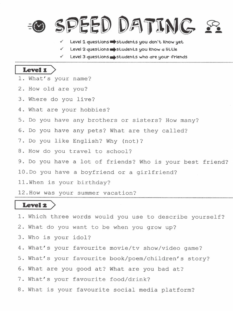 Speeddating interview | PDF