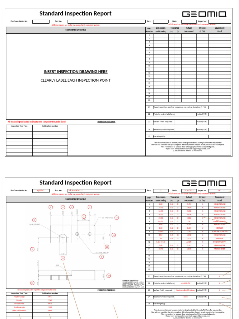 standard-inspection(1) | PDF | Engineering Tolerance