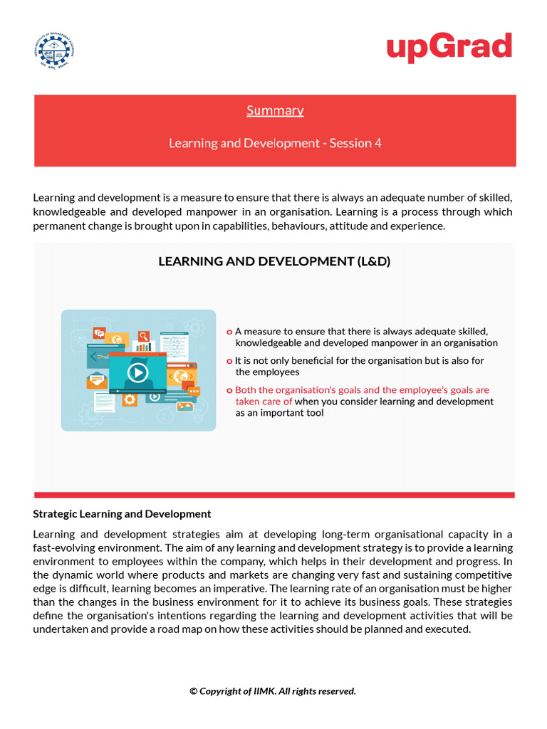 Learning and Development | PDF | Learning | Analytics